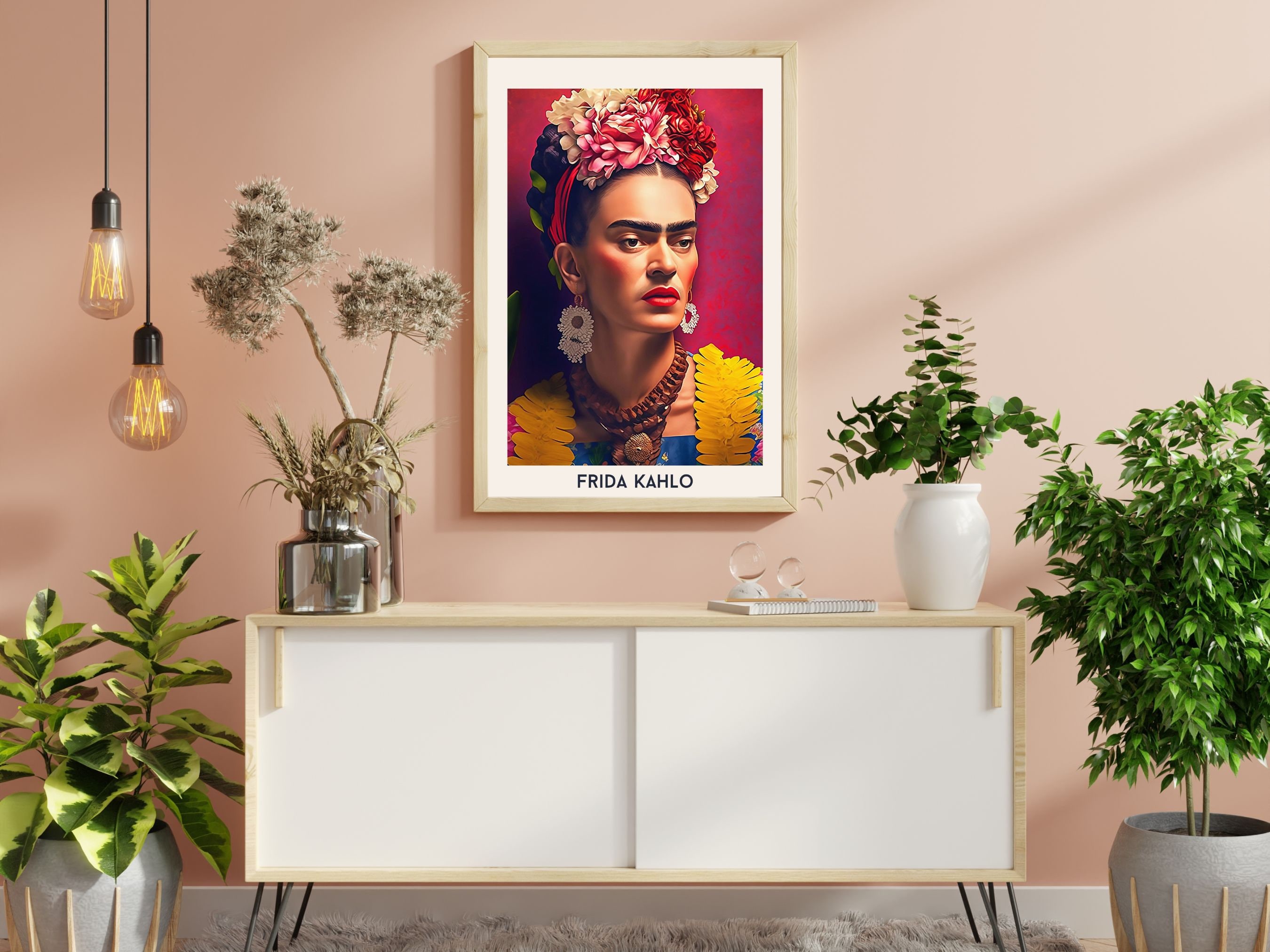 Frida Kahlo Portrait Print, Frida Kahlo Self Portrait, Feminist Wall ...