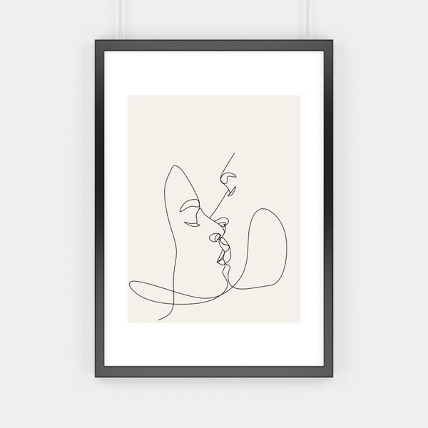 Intimate Couple Drawings Etsy
