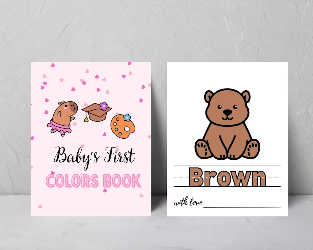 Babys First Colors Book, Coloring Book for Kids, Coloring Book Digital ...