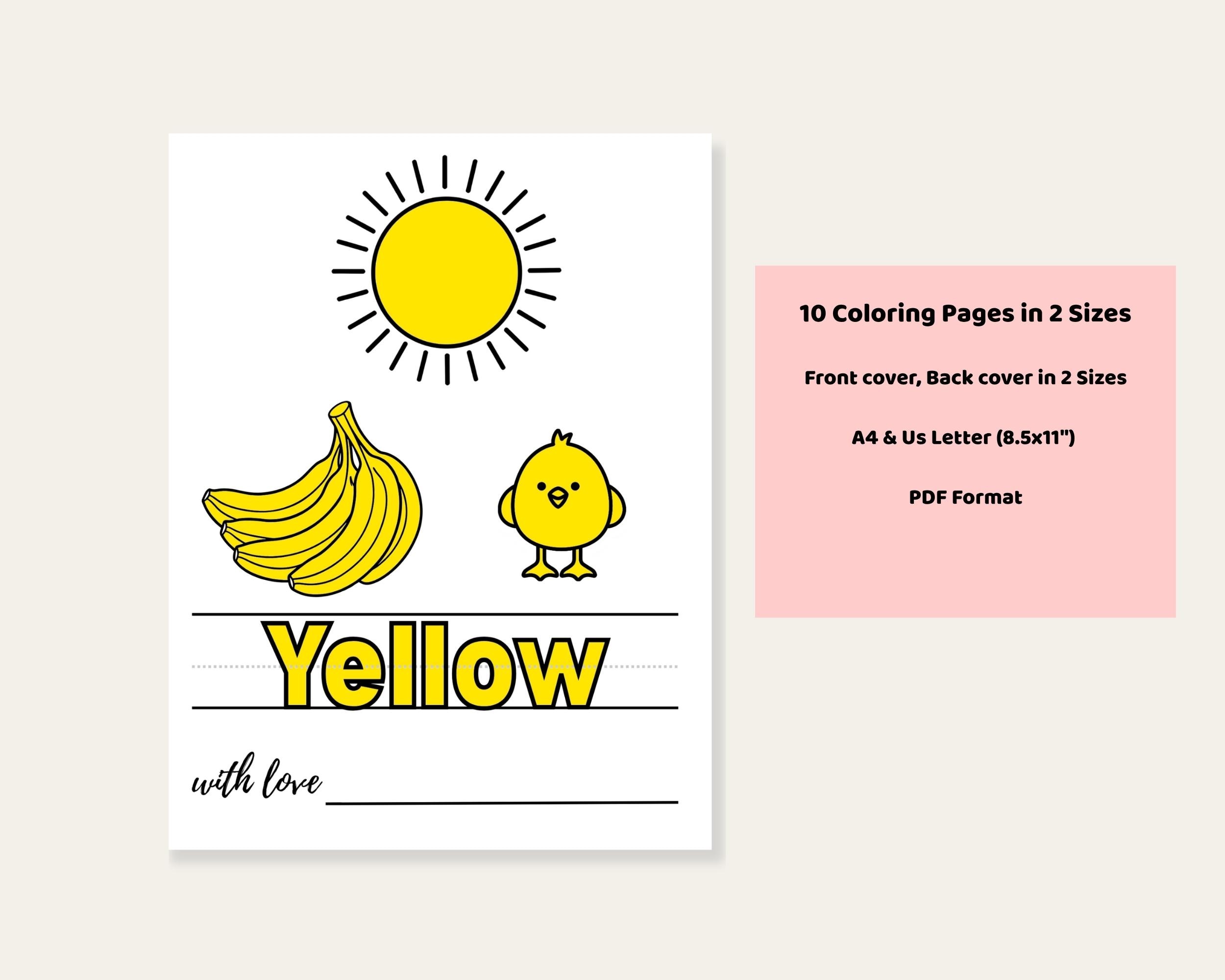 Baby's First Colors Book – Printable Kids Coloring Book (PDF) - Etsy