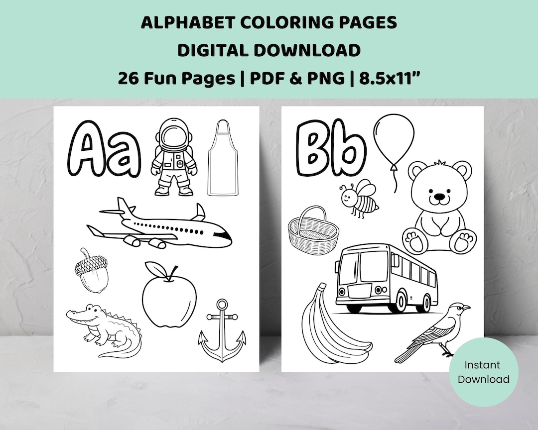 Alphabet Coloring Pages | 26 Printable Alphabet Worksheets for Kids ...