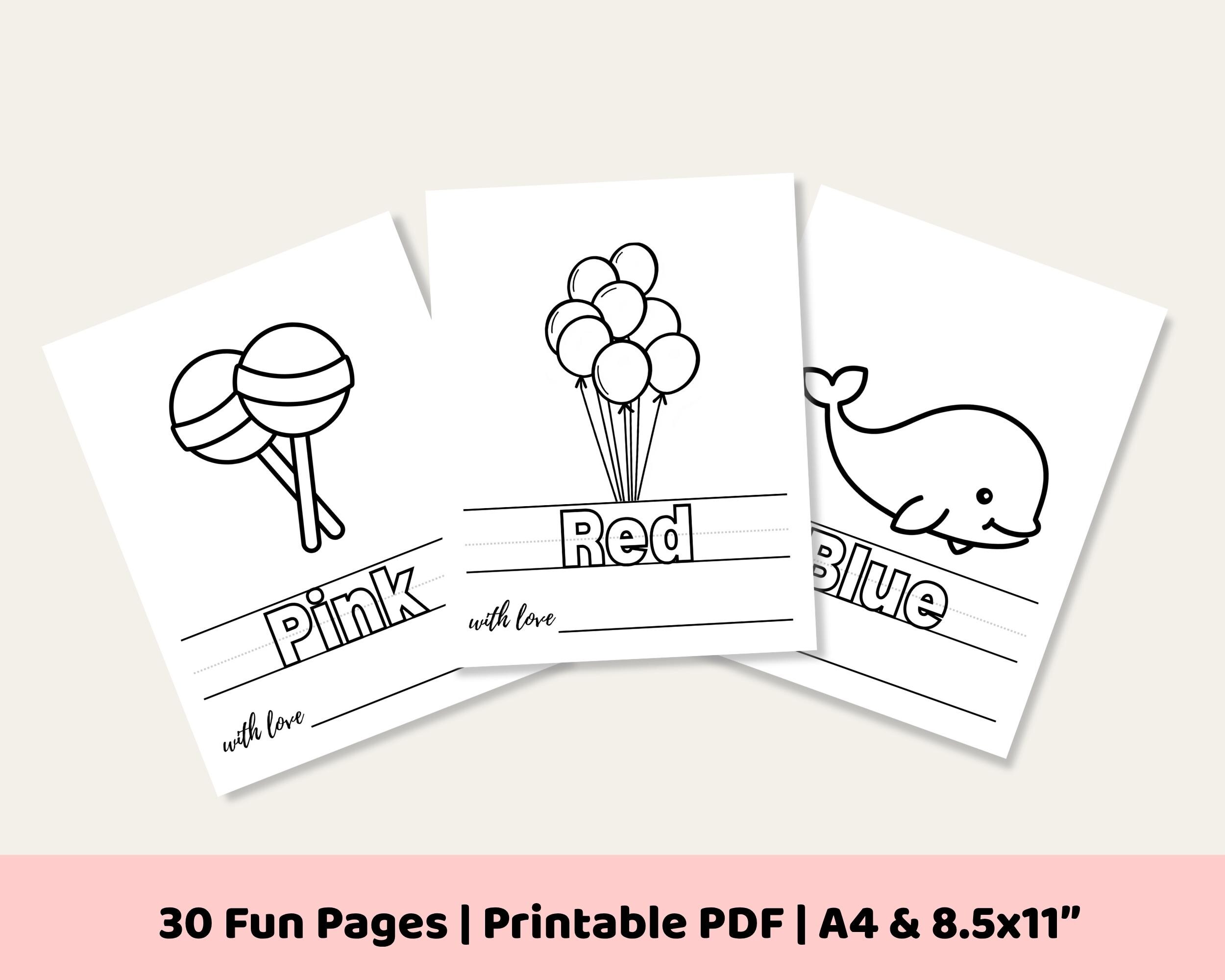 Baby's First Colors Book – Printable Learning Activity (PDF) - Etsy