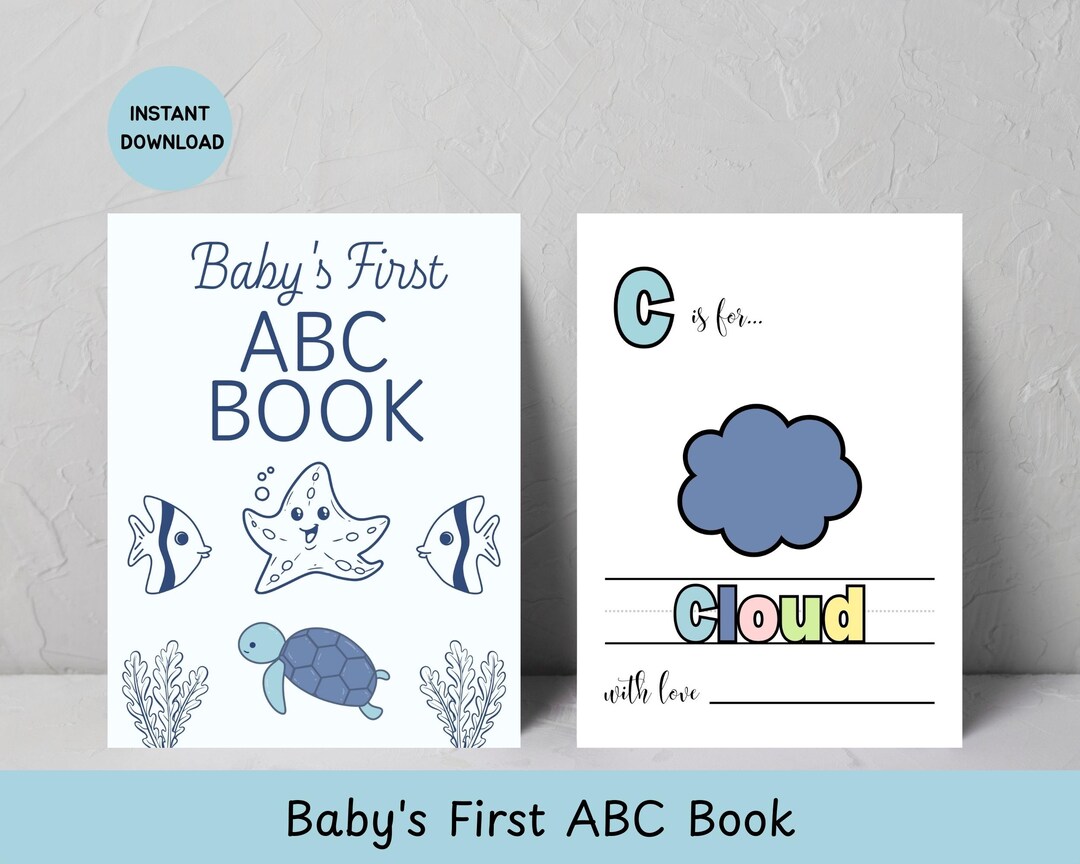 Baby's First ABC Book – Baby First ABC Book – Coloring Book Digital ...