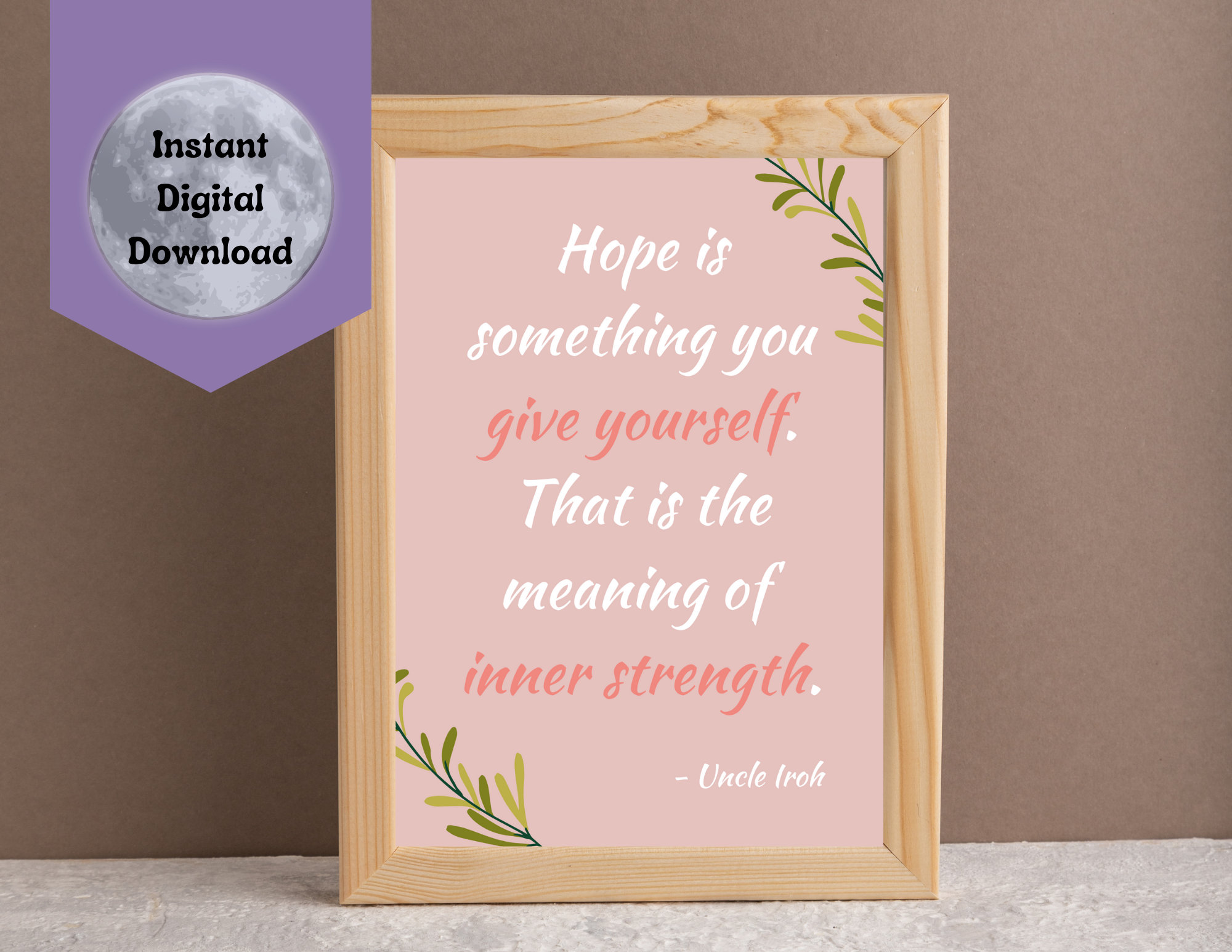 Uncle Iroh / Avatar the Last Airbender Digital Home Decor Wall Art ...