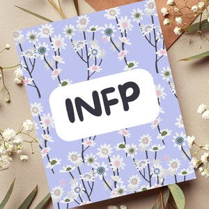 INFP Myers Briggs Floral Digital Print Wall Art for Home Decor - Etsy