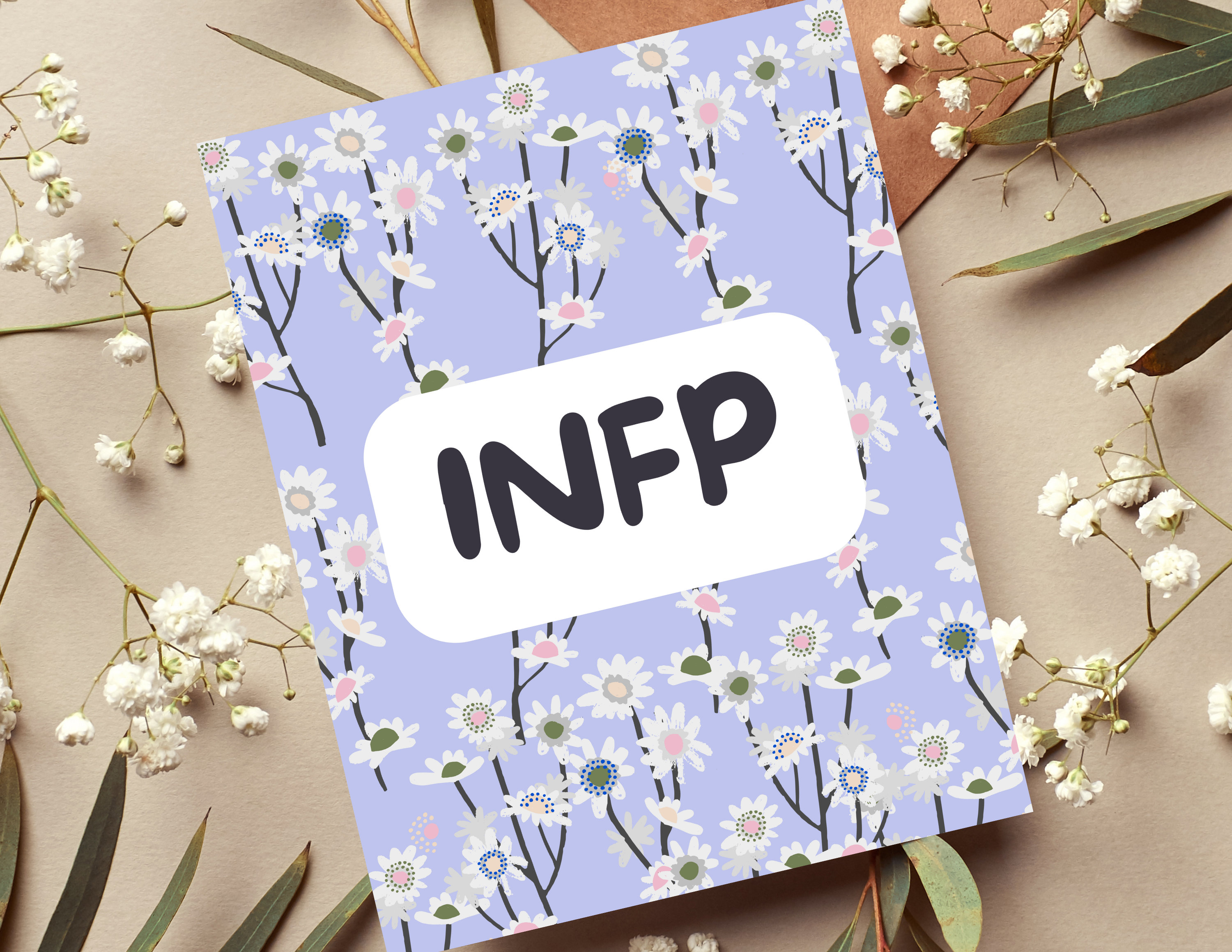 INFP Myers Briggs Floral Digital Print Wall Art for Home Decor - Etsy