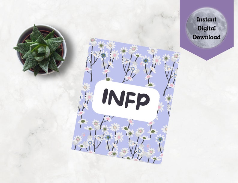 INFP Myers Briggs Floral Digital Print Wall Art for Home Decor - Etsy