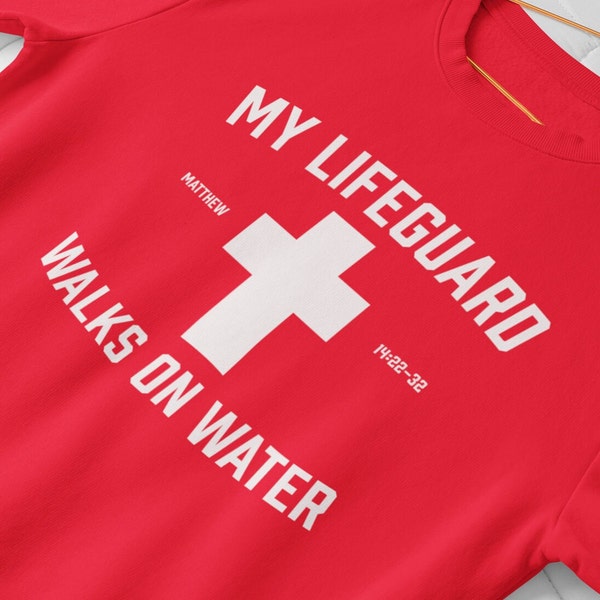 My Lifeguard Walks on Water Shirt - Etsy