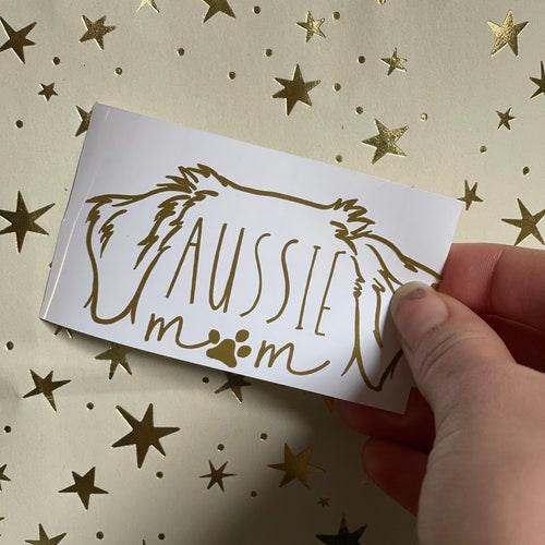 Kiss My Auss Australian Shepherd Vinyl Decal Aussie Mom Dog - Etsy