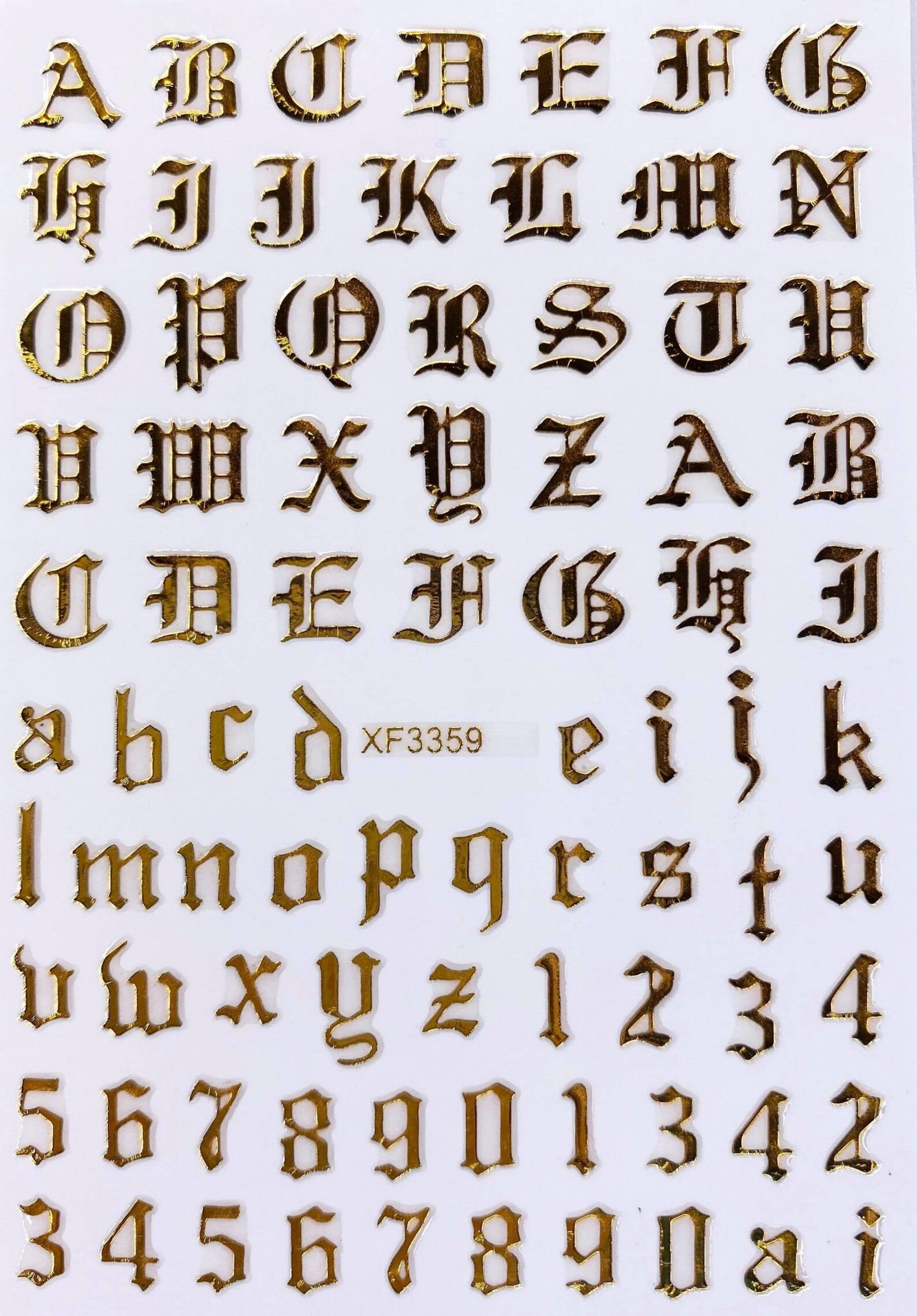 Old English Nail Decals - Etsy
