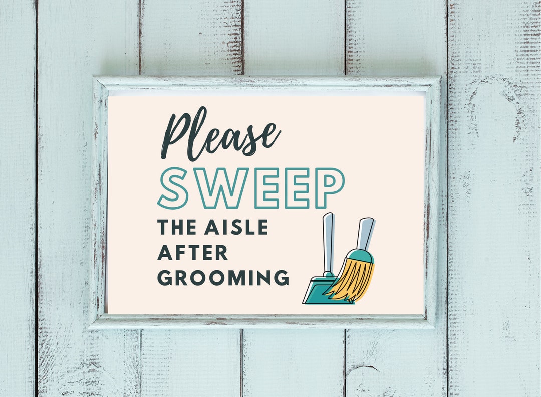 Please Sweep the Aisle Barn Sign - Etsy