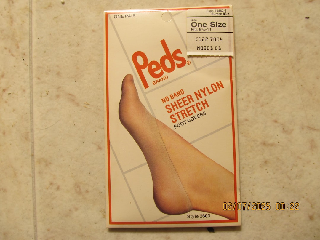 Peds Sheer Nylon Stretch Foot Covers - Etsy