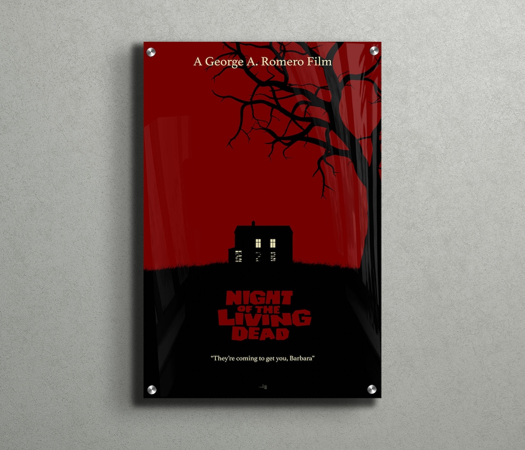 Acrylic Horror Movie Posters Retro Wall Art, Gothic Wall Art, Apartment ...