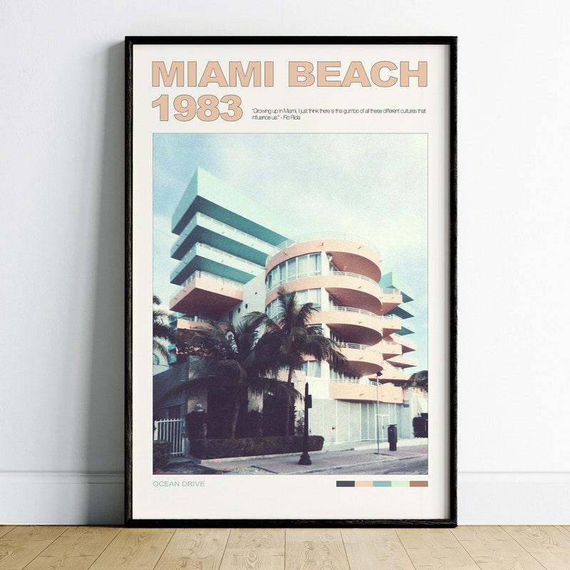 Retro Miami Decor - Etsy