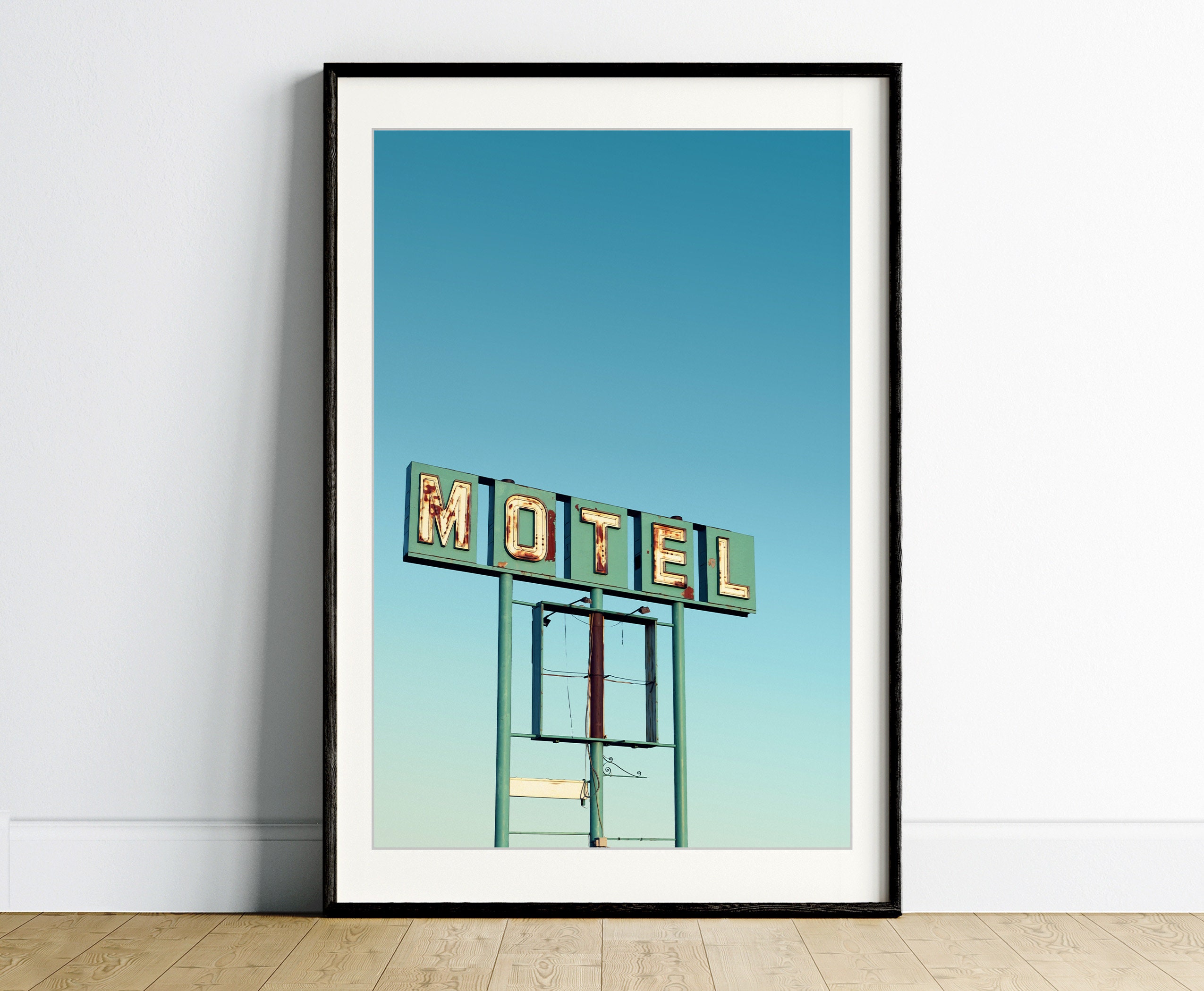 Vintage Motel Sign Download Retro Wall Art Printable Rustic - Etsy