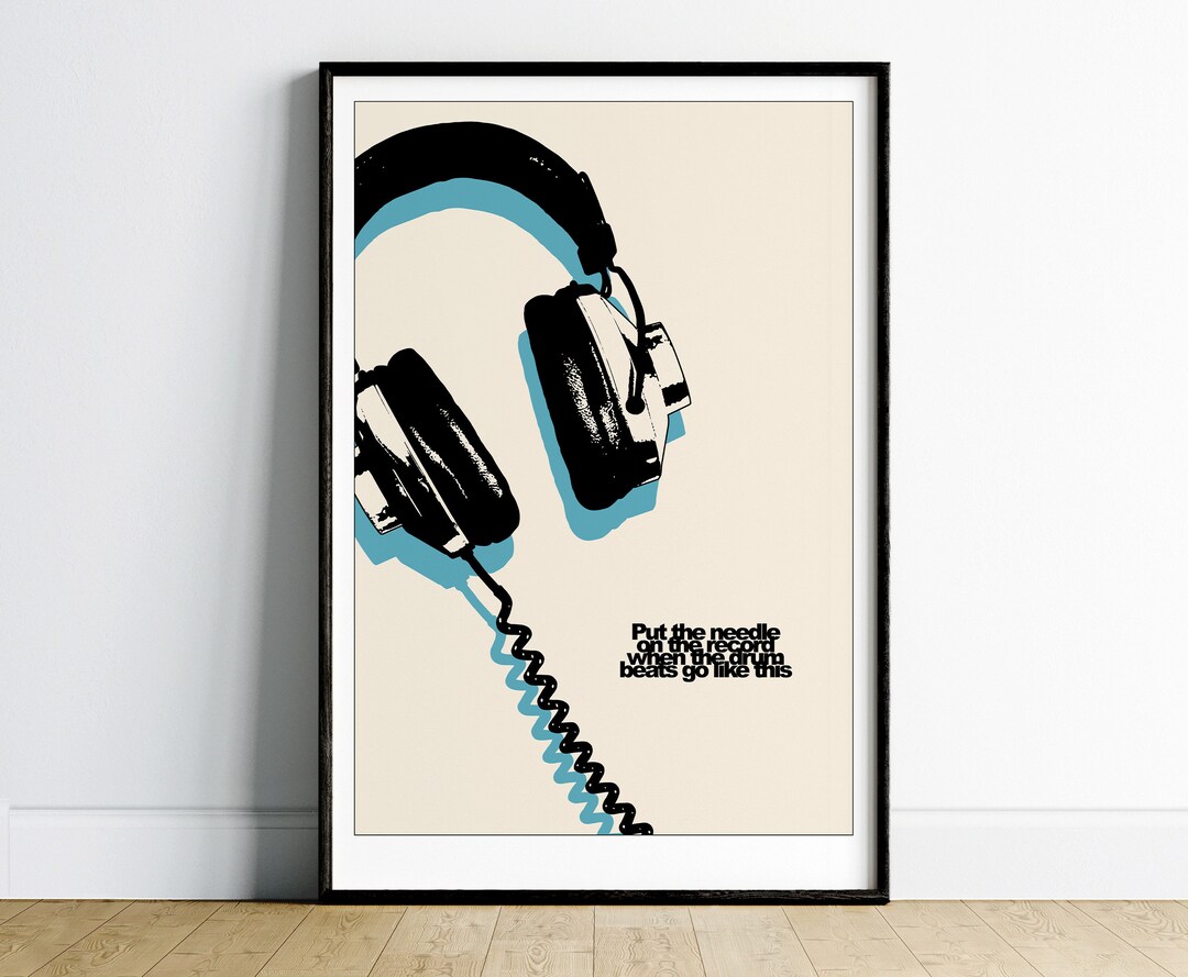 Pop Art Retro Wall Art, Pop Culture Wall Art Music Poster, Minimalist ...