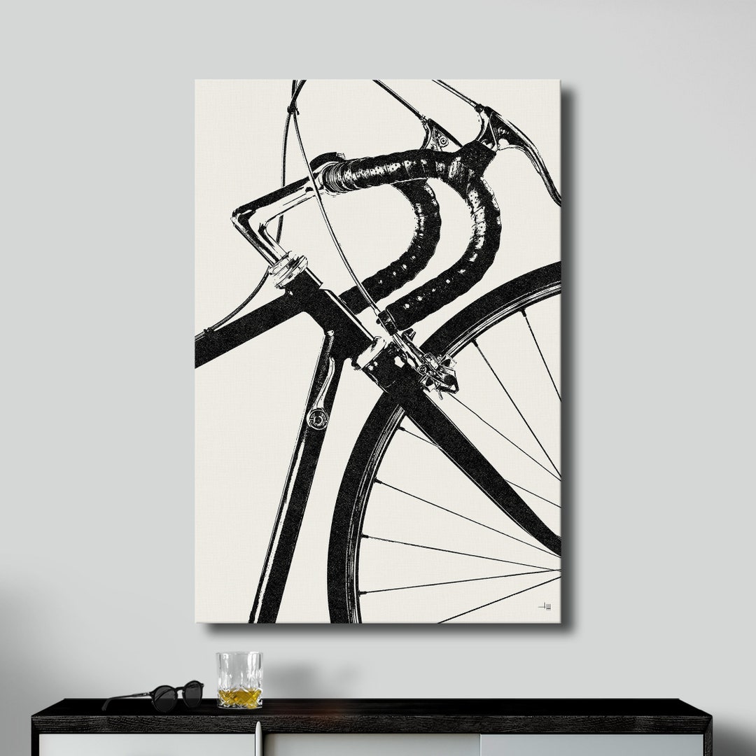 Cycling Wall Art Canvas Apartment Decor, Cycling Gift for Him, Cycling ...