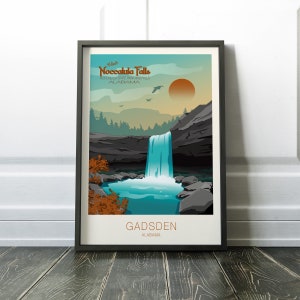 Alabama Printable Travel Poster, Alabama Digital Download, Colorful ...