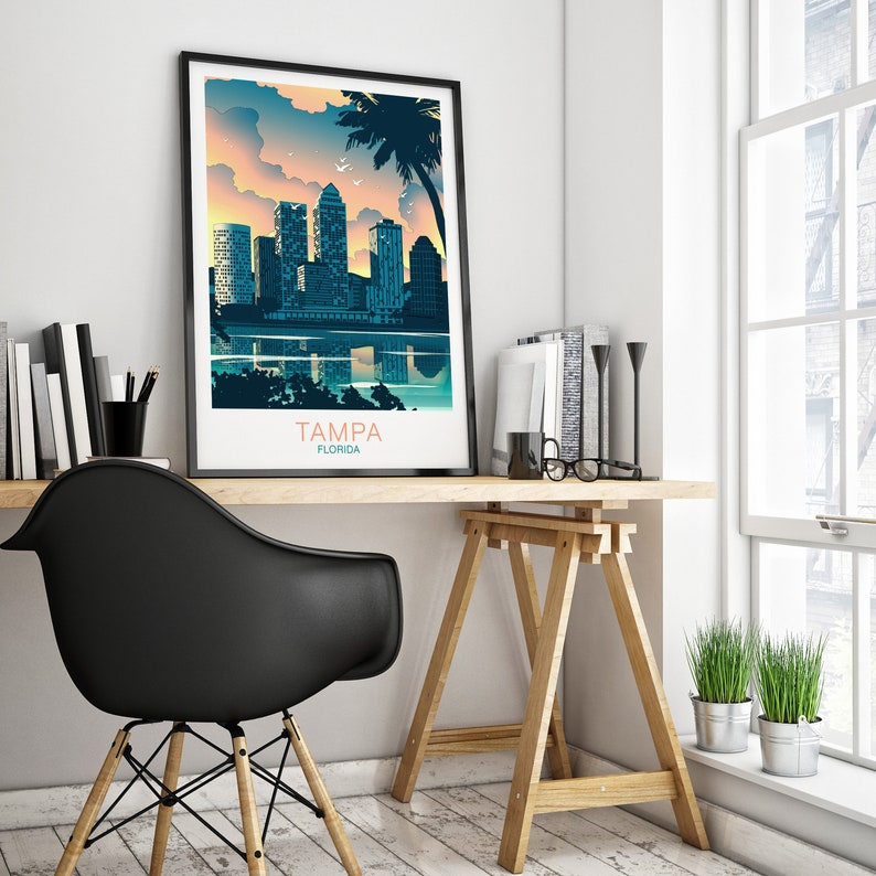 Printable Travel Poster Florida Digital Download Travel Art - Etsy