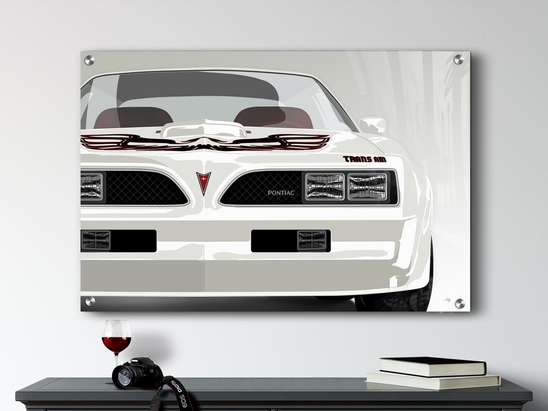 Classic Car Retro Wall Art Trans Am Wall Art Plexiglass, Acrylic Glass ...