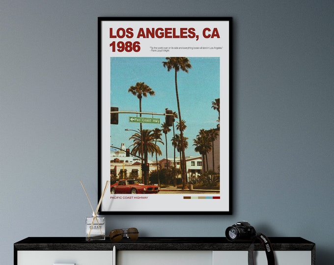 California Print, California Dreamin Print, Retro Style Print, Trendy ...
