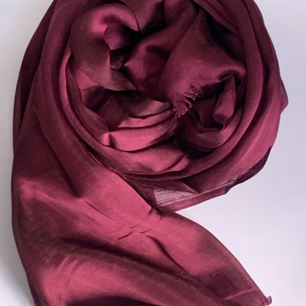 Maroon Scarf - Etsy