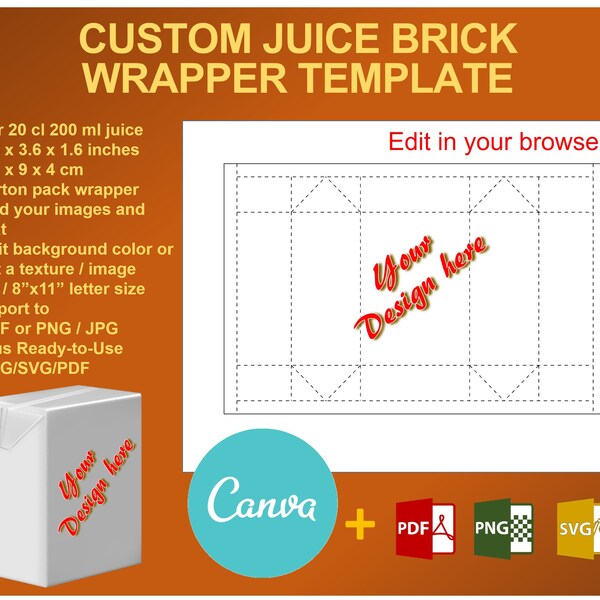 Juice Box Wrapper - Etsy