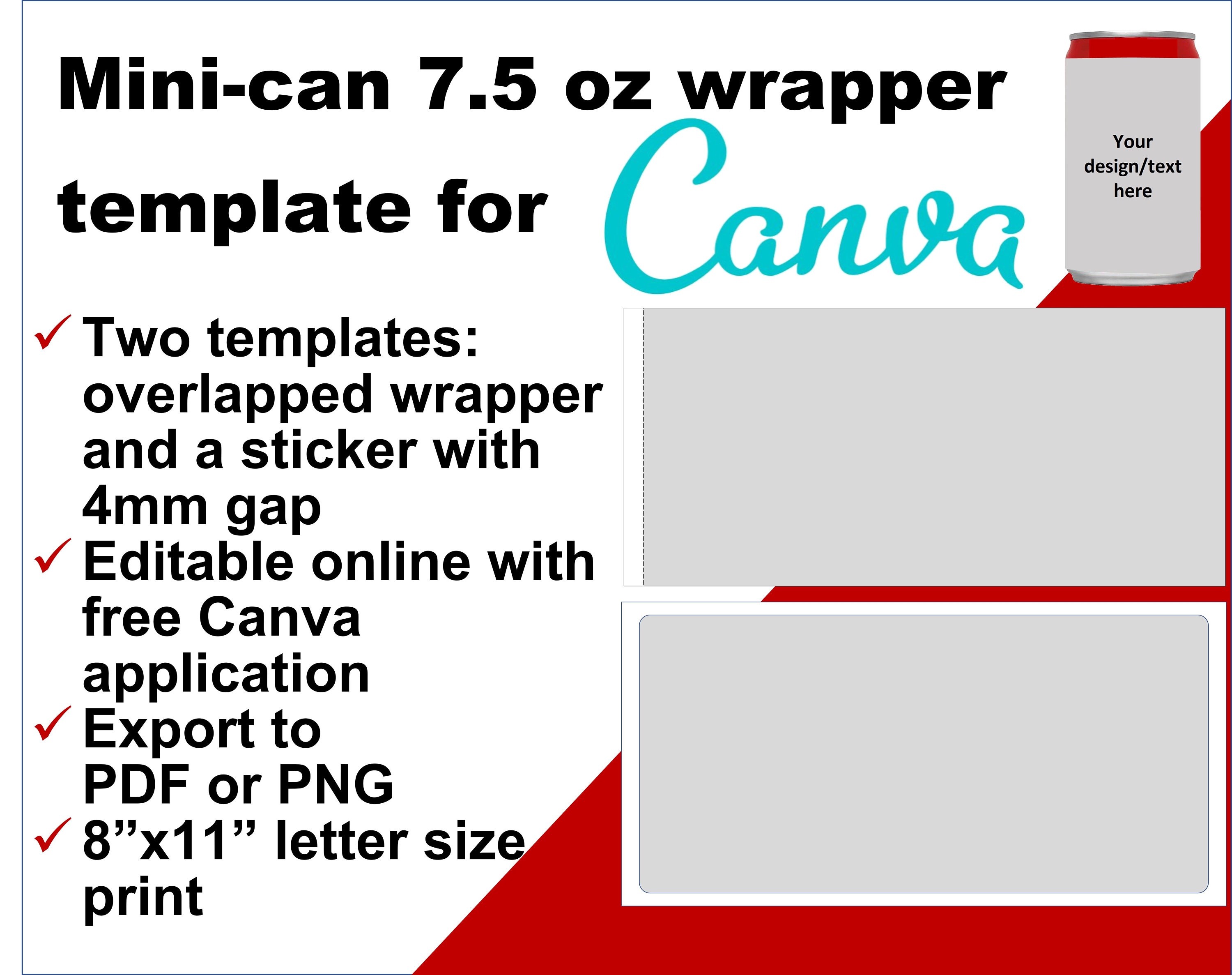 Soda Can Label Template