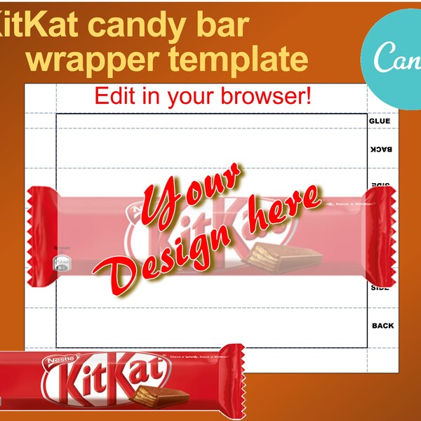 Kitkat Bar Wrapper - Etsy