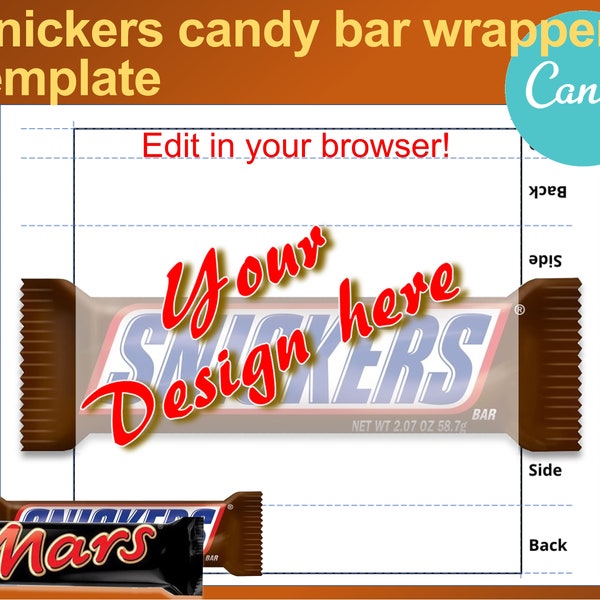 Mars Candy Bar - Etsy