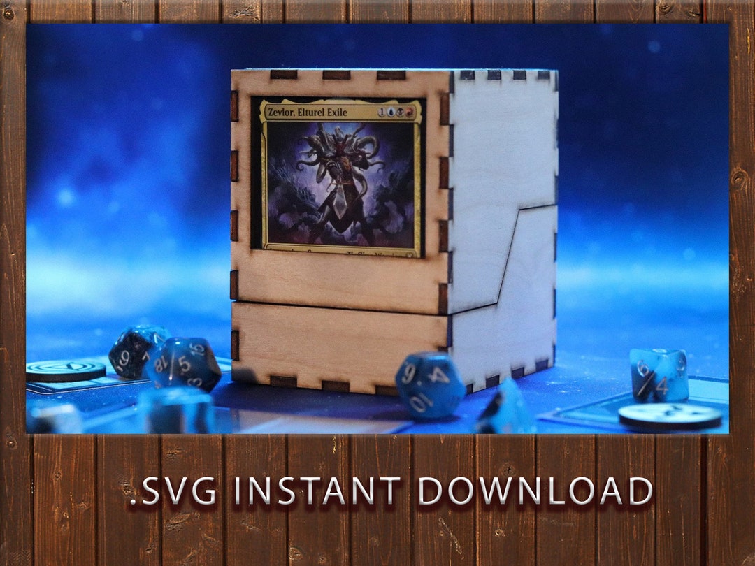 MTG Commander Deck Box Laser Cut .SVG FILE Download - Etsy