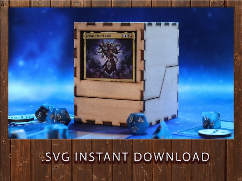 MTG Commander Deck Box Laser Cut .SVG FILE Download - Etsy