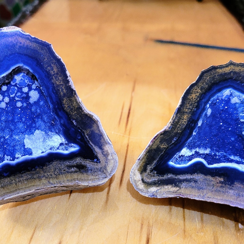 Blue Geodes - Etsy