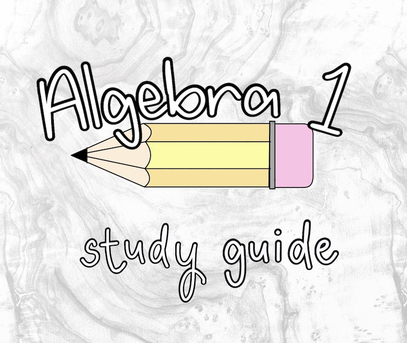 Algebra 1 Study Guide Outline: 25 Pages of Notes for 8th Grade & High ...