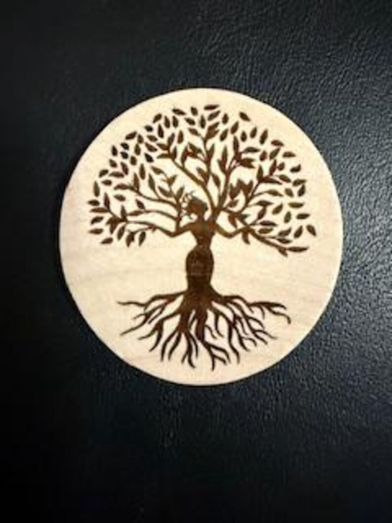 Tree of Life Token Double Sided Set of 5 - Etsy