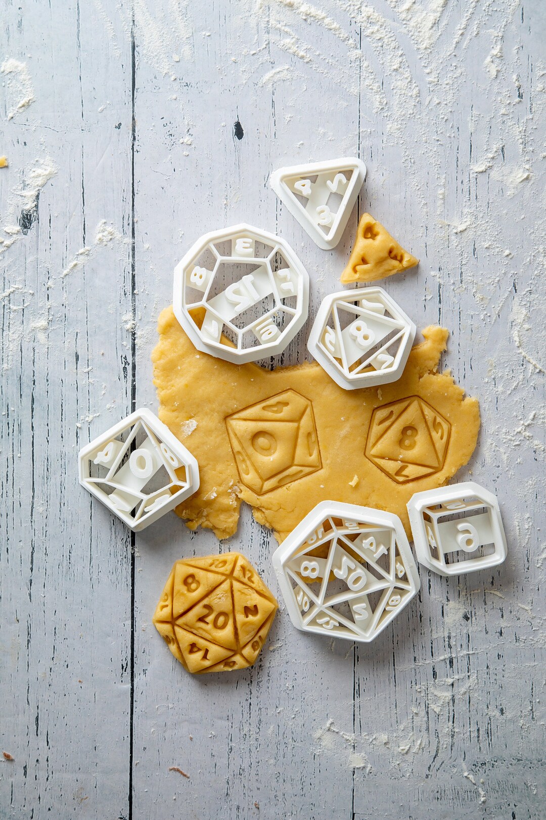 RPG Role Playing Game Dice Cookie Cutter Set D4 D6 D8 D10 D12 D20, Dnd ...