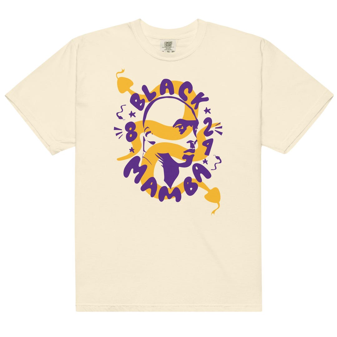 Kobe Bryant black Mamba Tee - Etsy