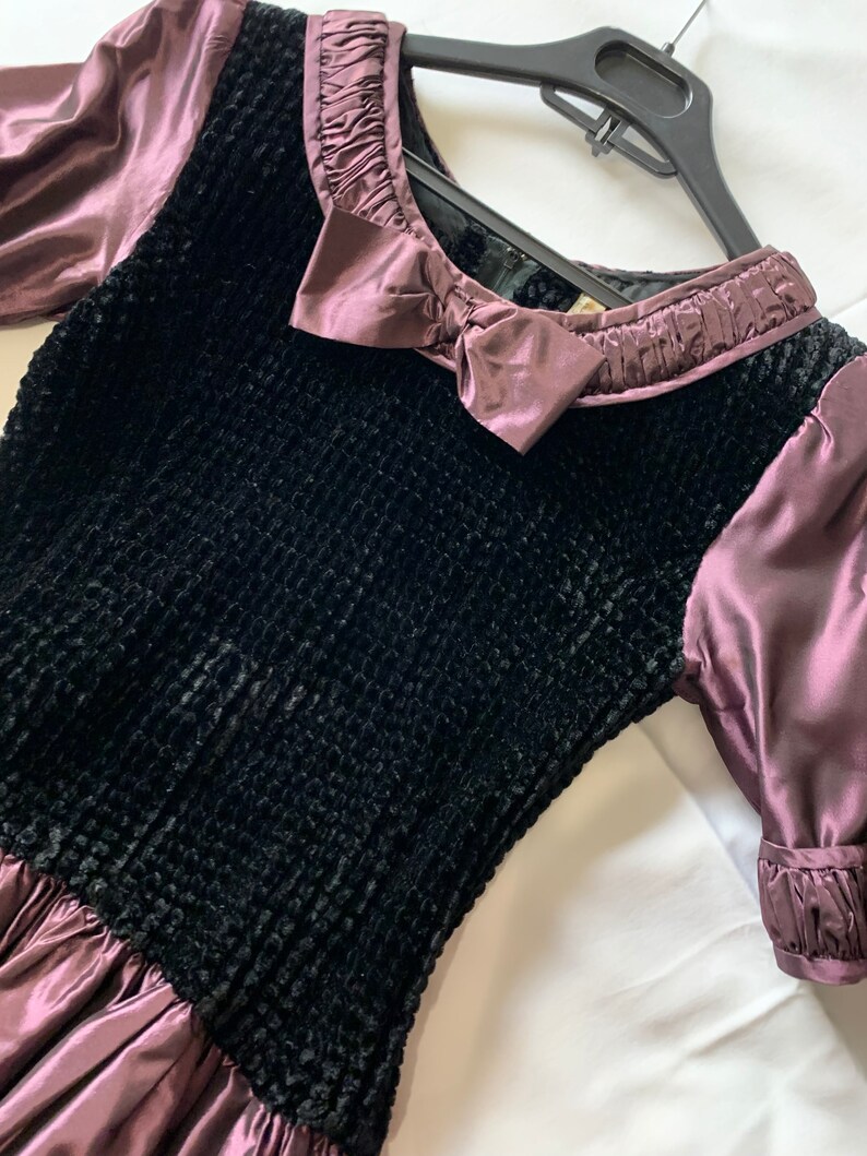 80s Vintage Purple Dress - Etsy