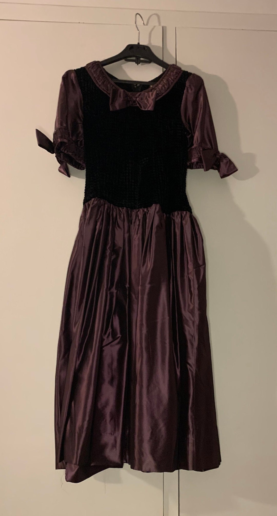 80s Vintage Purple Dress - Etsy