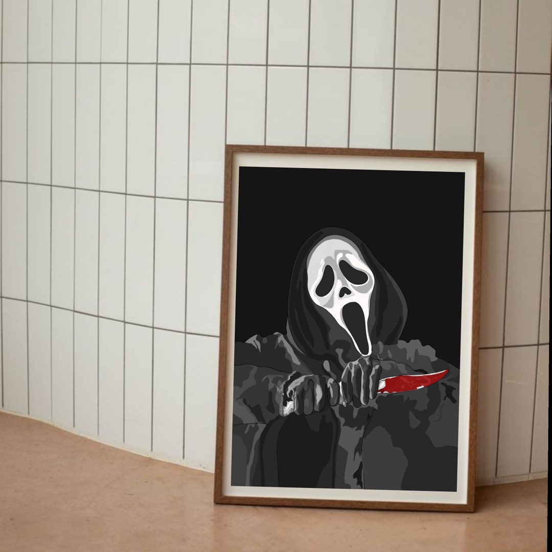 Ghostface Digital Print, Poster for Wall, Decoration, Scream Movies - Etsy