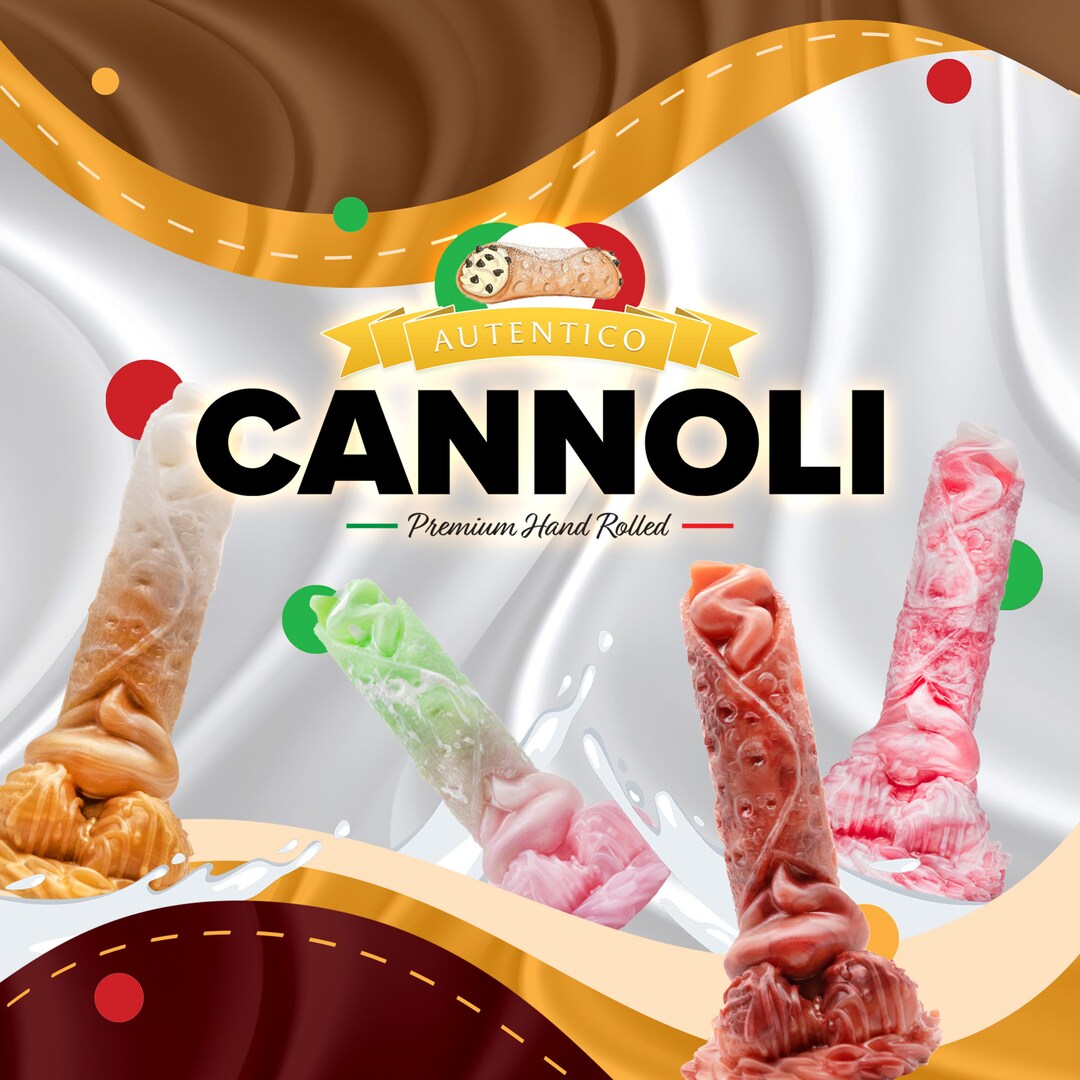 Custom Cannoli Dessert Dildo Suction Cup Dildo Fantasy Dildo Adult Toys