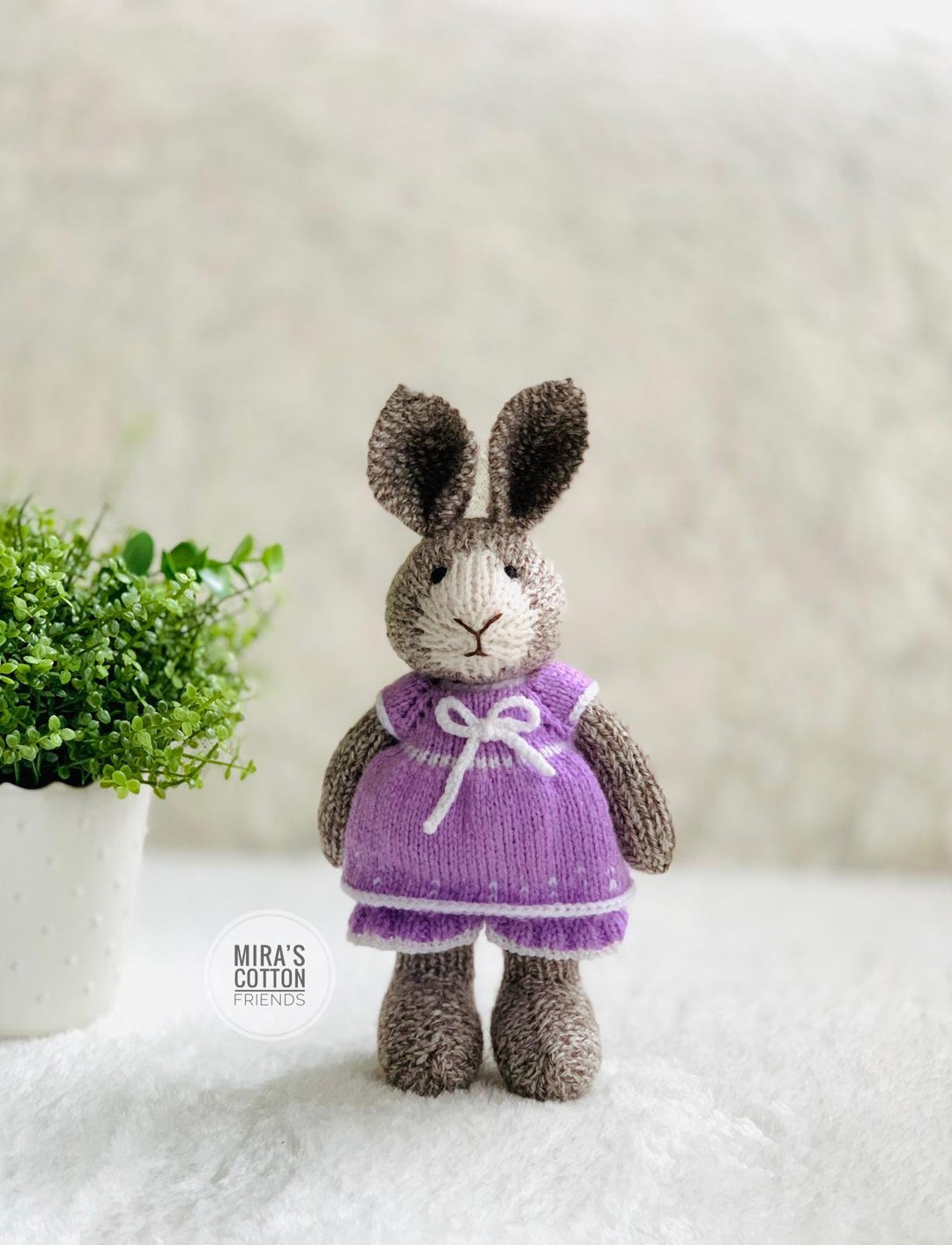 Miras Cotton Friends Lila Stuffed Toys - Etsy