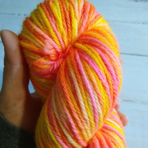 Bright Orange Yarn - Etsy