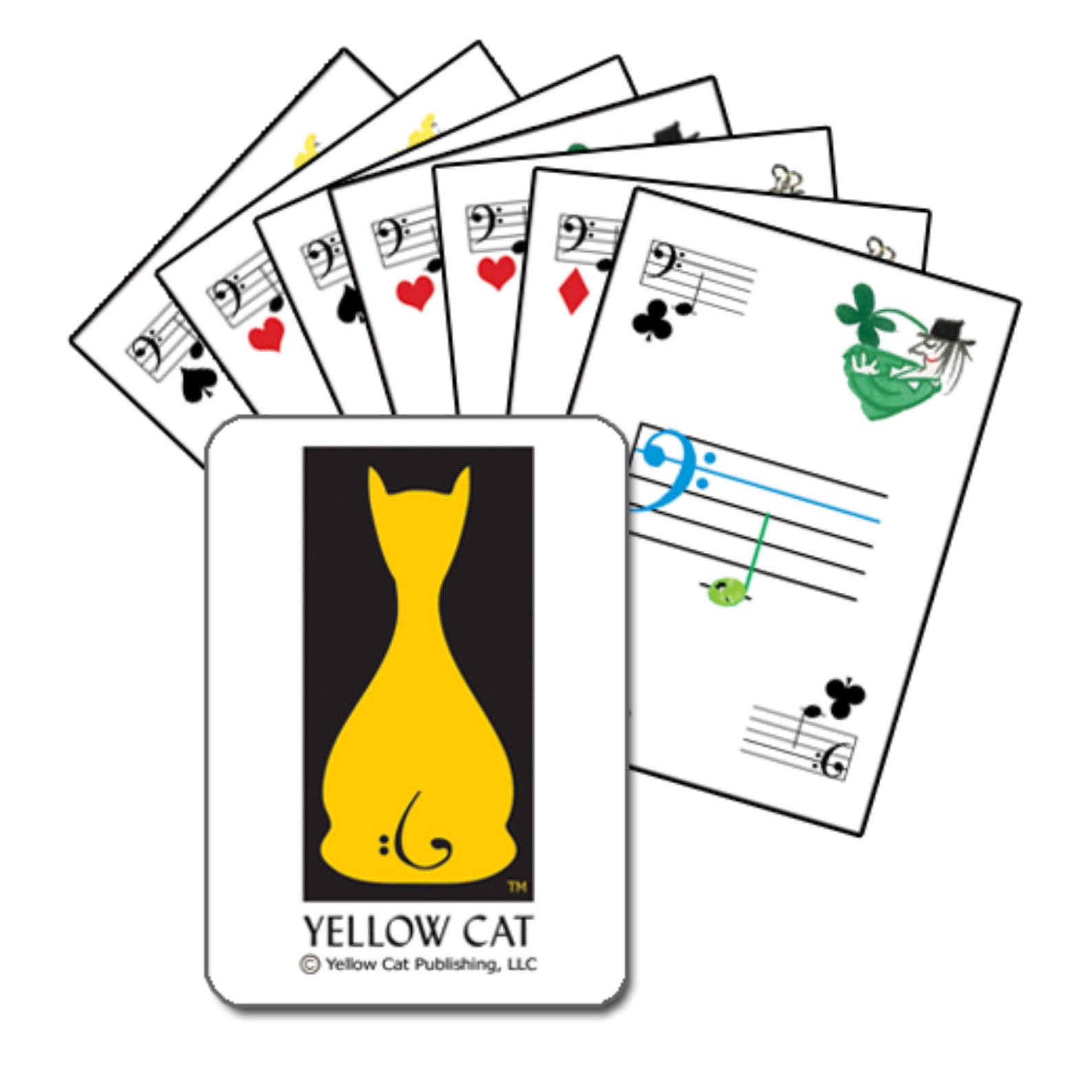 F Clef Music Note Playing Cards - Etsy