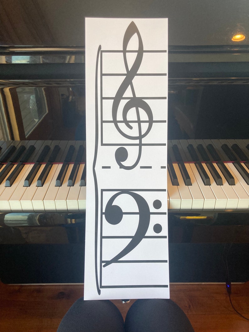 Grand Staff Keyboard Guide - Etsy