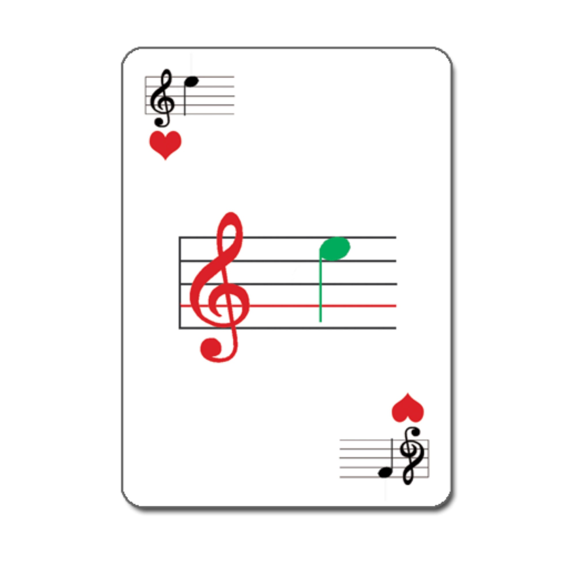 G Clef Music Note Playing Cards - Etsy