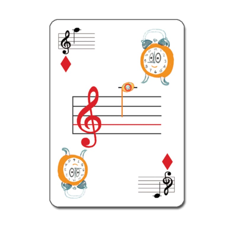 G Clef Music Note Playing Cards - Etsy