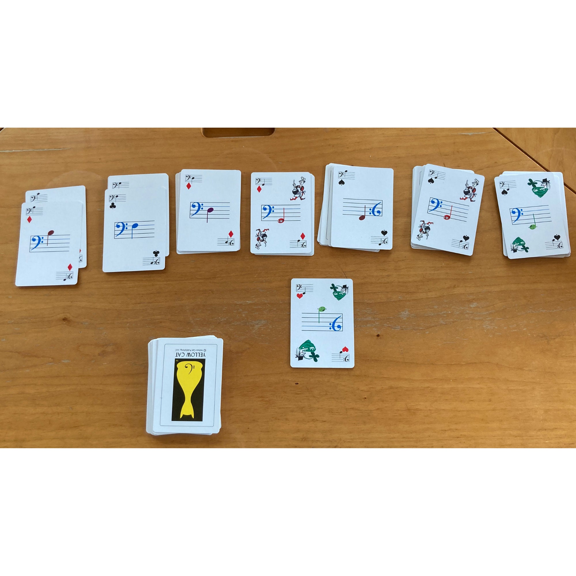 F Clef Music Note Playing Cards - Etsy