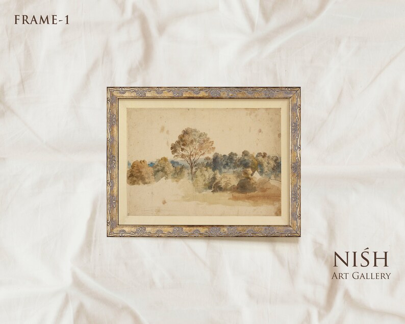 Vintage Art Framed Vintage Landscape Painting Antique - Etsy