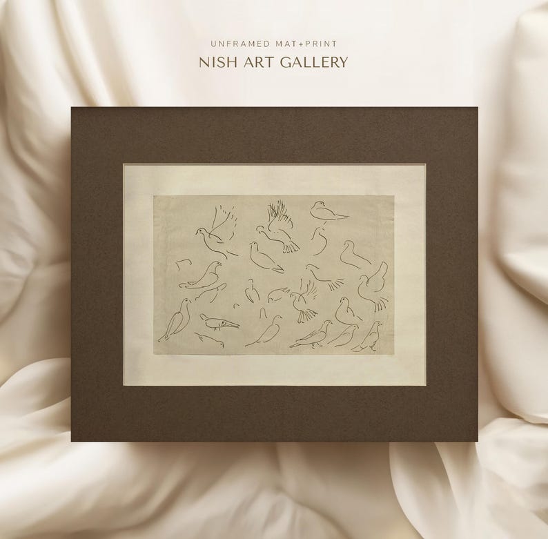 Framed Bird Sketch Art Print - Farmhouse Wall Decor - Etsy Canada